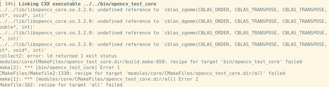 Opencv Undefined Reference To Cblas Cgemm My Notes